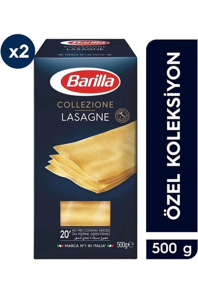 Barilla Lazanya (Lasagne) Makarna 500 gr x 2 Adet