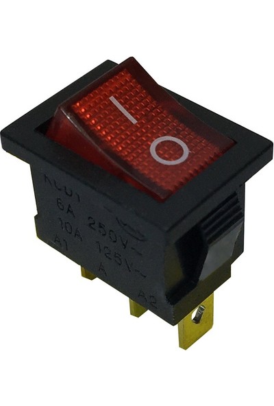 Allestock Işıklı On Off Anahtar 3 Pin