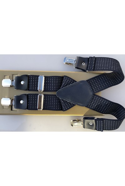 Kemer Sepeti Lacivert Noktalı 4 Klipsli Pantolon Askısı Kemer Sepeti Lacivert Noktalı 4 Klipsli Pantolon Askısı