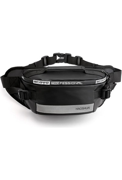 HAOSHUAI Bel ve Göğüs Çantası (HS-1106) - Siyah (Yurt Dışından)