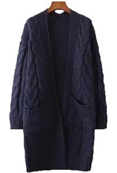 Chance Petcastle Triko Örme Hırka Kazak Düz Renk Gevşek-Mor (Yurt Dışından) Chance Petcastle Triko Örme Hırka Kazak Düz Renk Gevşek-Mor (Yurt Dışından)