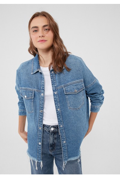 Mavi Kadın Fiona All Blue Mavi Jean Gömlek 122434-34705 Mavi Kadın Fiona All Blue Mavi Jean Gömlek 122434-34705