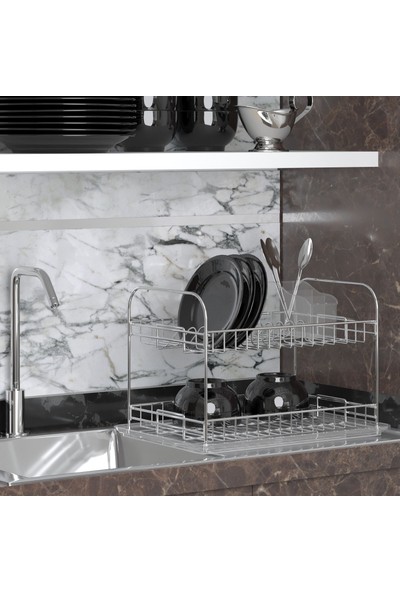 Tekno-tel 2 KATLI DEMONTE TABAKLIK KROM KB007