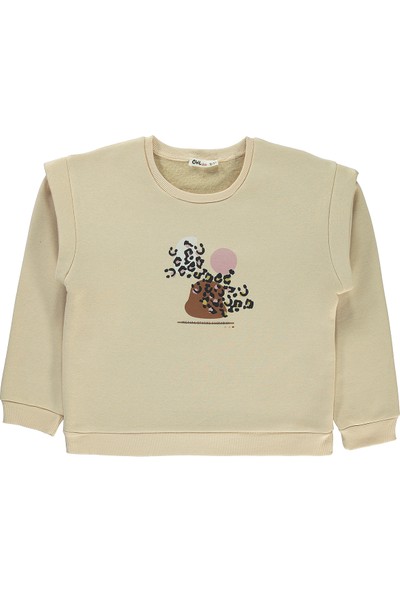 Civil Girls Kız Çocuk Sweatshirt 10-13 Yaş Bej