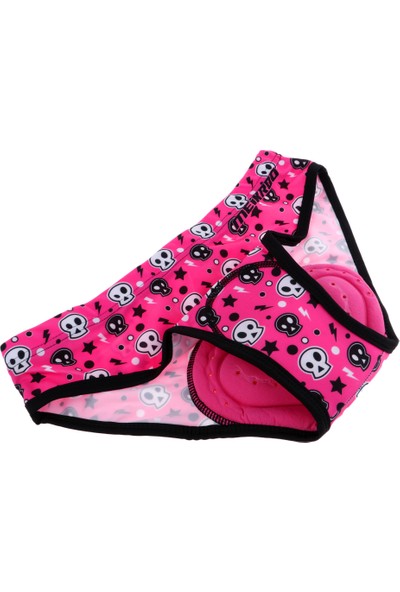 Strade Store Kadın Bisiklet Iç Çamaşırı 3D Yastıklı Bisiklet Sürme Şort Xl Pembe Kafatası (Yurt Dışından)