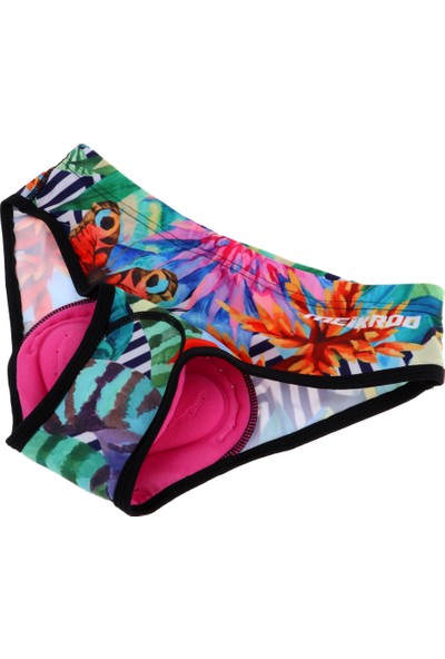 Strade Store Kadın Bisiklet Iç Çamaşırı 3D Yastıklı Bisiklet Sürme Şort L Yağmur Ormanları (Yurt Dışından)