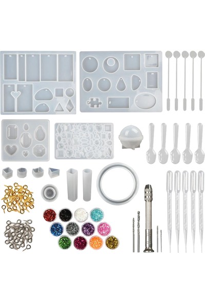 Strade Store 142 Adet Silikon Reçine Kalıp ve Malzemeleri (Yurt Dışından) Strade Store 142 Adet Silikon Reçine Kalıp ve Malzemeleri (Yurt Dışından)