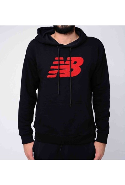 New Balance Erkek Sweatshirt MPH3148-BK