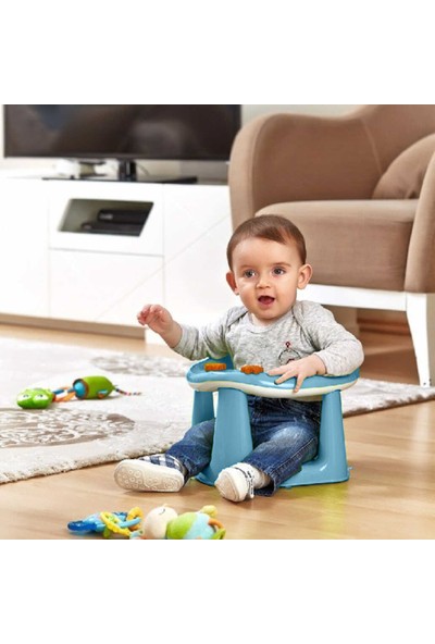 Demet Plastik Vantuzlu Bebek Banyo Mama Oturağı Mavi Demet Plastik Vantuzlu Bebek Banyo Mama Oturağı Mavi