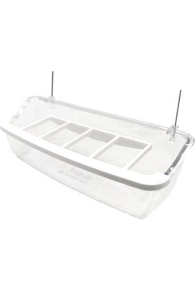 Hayalimkapimda Izgaralı Beyaz Yemlik 15 cm Hayalimkapimda Izgaralı Beyaz Yemlik 15 cm