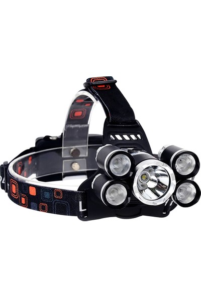 Xolo 5 Başlıklı Ayarlanabilir Kafa Feneri Ultra Kafa Head Lamp Fener Xolo 5 Başlıklı Ayarlanabilir Kafa Feneri Ultra Kafa Head Lamp Fener