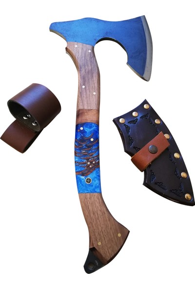 Fed Knife Fed Knifemavi Desenli Özel El Yapımı Av Baltası Kılıfı El Işlemeli Paslanmaz Çelik Özel Bileme Kamp Baltası Fed Knife Fed Knifemavi Desenli Özel El Yapımı Av Baltası Kılıfı El Işlemeli Paslanmaz Çelik Özel Bileme Kamp Baltası