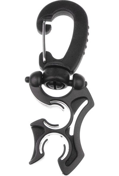 Strade Store 100MM Dayanıklı Scuba Dalış Çift Hortum Tutucu Döner Klip - Siyah (Yurt Dışından)