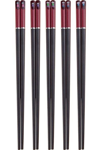 Eternal 5 Pairs Alaşım Çubuklarını Kaymaz Anti-Pas Güzel Görünümlü Çin Yemek Çubukları (Yurt Dışından) Eternal 5 Pairs Alaşım Çubuklarını Kaymaz Anti-Pas Güzel Görünümlü Çin Yemek Çubukları (Yurt Dışından)