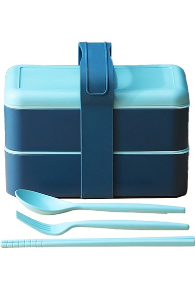 Eternal Bento Box Çift Katmanlar Çıkarılabilir Izgara (Yurt Dışından)