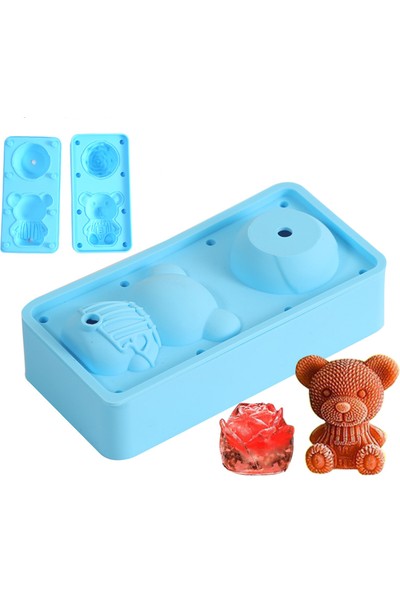 Eternal Buz Küp Kalıp Gıda Sınıfı Karikatür Şekli Silikon (Yurt Dışından)