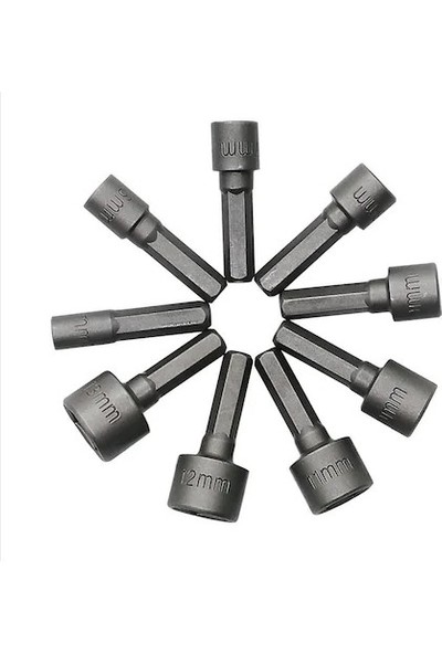 Moonshop Somun Anahtarı Somun Sıkma Seti Matkap Uçları 9'lu Moonshop Somun Anahtarı Somun Sıkma Seti Matkap Uçları 9'lu