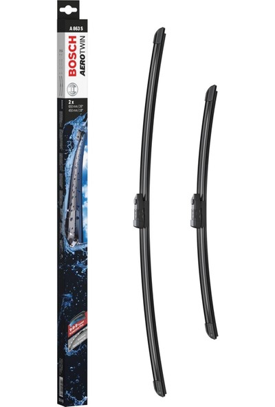 Bosch Silecek VW (VOLKSWAGEN) Polo (2017 - 2021)#A863S - [650/450 mm]