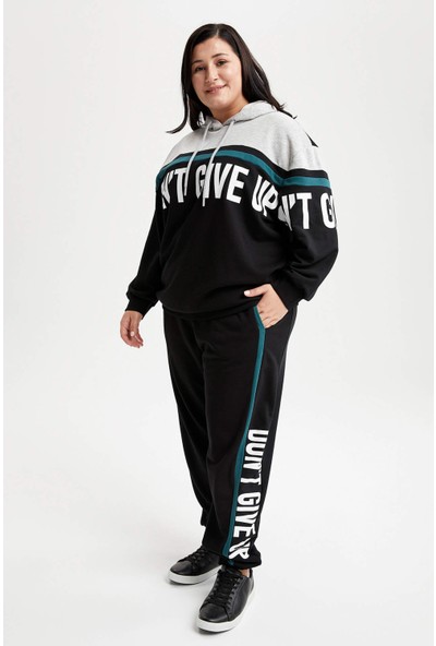 DeFacto Slogan Baskılı Cepli Relax Fit Jogger Eşofman Altı V9905AZ21AU