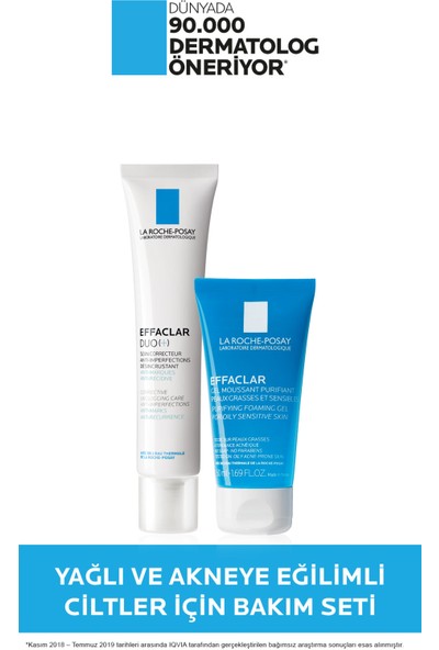 La Roche-Posay Effaclar Yağlı ve Akneye Eğilimli Ciltler Için Bakım Seti La Roche-Posay Effaclar Yağlı ve Akneye Eğilimli Ciltler Için Bakım Seti