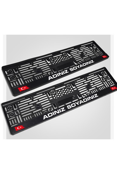 Forwooden 2 Adet Türk Bayraklı Isme, Kişiye Özel Isimli Plakalık