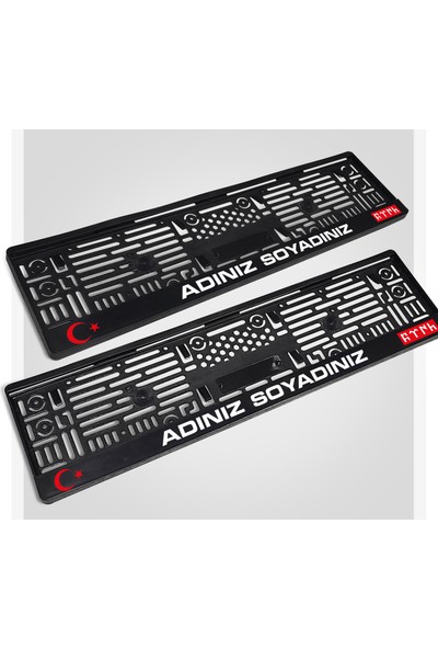 Forwooden 2 Adet Türk Bayraklı Isme, Kişiye Özel Isimli Plakalık