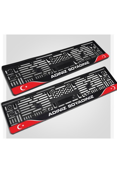 Forwooden 2 Adet Türk Bayraklı Isme, Kişiye Özel Isimli Plakalık