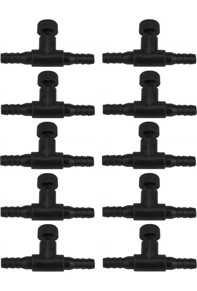 Arma Türk Akvaryum Hava Hortum Vanası Ince Ayarlı 10 Adet