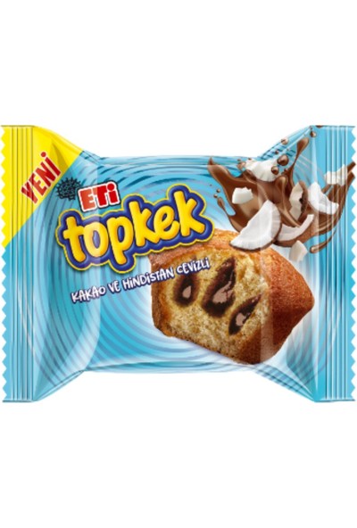 Eti Topkek Kakao ve Hindistan Cevizli 40 gr Eti Topkek Kakao ve Hindistan Cevizli 40 gr