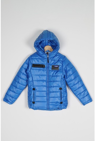 Zepkids Erkek Çocuk Fone Armalı Içi Kürklü Kapüşonlu Mont 8-12 Yaş