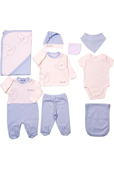 Pierre Cardin Baby Pierre Cardin Fil Nakışlı 10'lu Hastane Çıkışı