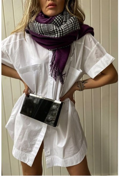 Bloom Night Koyu Mor Detaylı Çift Taraflı Yumuşak Dokulu Şal Bloom Night Koyu Mor Detaylı Çift Taraflı Yumuşak Dokulu Şal