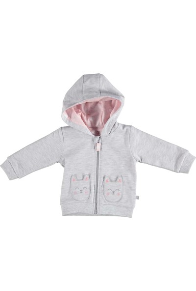 Bibaby Cats Girl Hırka - Pembe - 6-9 Ay Bibaby Cats Girl Hırka - Pembe - 6-9 Ay