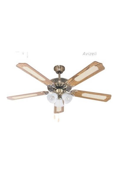 Raks Pf-52 Avizeli Aydınlatmalı Tavan Vantilatörü Raks Pf-52 Avizeli Aydınlatmalı Tavan Vantilatörü