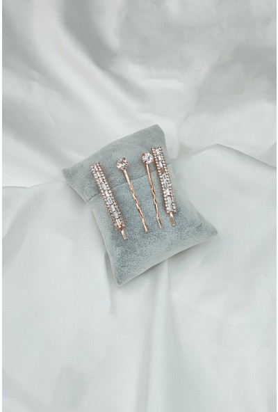 Toka Sepeti Tokasepeti Taşlı Çubuk Detaylı Dörtlü Tel Toka Seti Rose Toka Sepeti Tokasepeti Taşlı Çubuk Detaylı Dörtlü Tel Toka Seti Rose