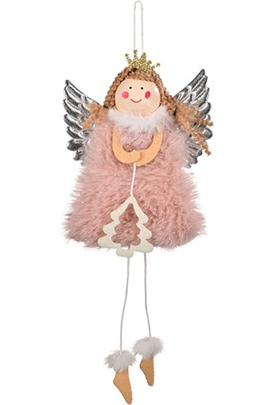 Eternal Folless Pp Pamuk Noel Ağacı Süs Kanatlı Kürklü Elbise Melek Kolye Ev Dekorasyonu (Yurt Dışından)