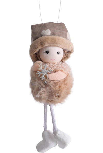 Eternal Kız Şekli Noel Ağacı Süs Mükemmel Yüz Ayrıntıları Kumaş Festivali Ambiyans Noel Kolye Ev Dekor (Yurt Dışından)