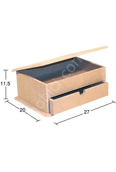 E Hobici Çekmeceli Kutu Ahşap (Mdf) Obje KU236 E Hobici Çekmeceli Kutu Ahşap (Mdf) Obje KU236