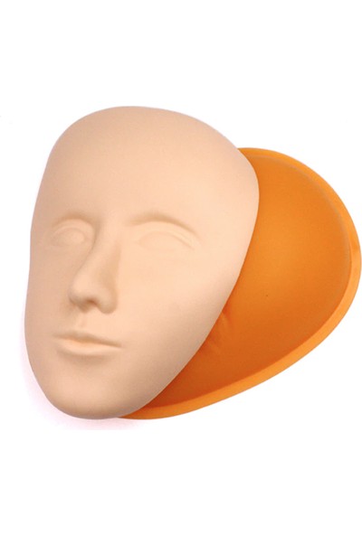 Microblading Kalıcı Makyaj Pratik Suni Çalışma Pratik Latex Yüz Maskesi ve Taşıyıcısı