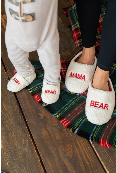 First Step Mama ve Baby Bear Kürklü Anne Terlik ve Bebek Panduf (Terlik ve panduf ayrı satılmaktadır.) First Step Mama ve Baby Bear Kürklü Anne Terlik ve Bebek Panduf (Terlik ve panduf ayrı satılmaktadır.)