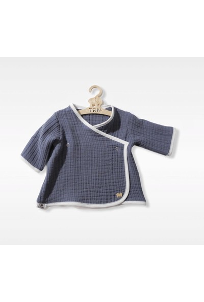 TRN Collection 4 Katlı Müslin Kruvaze Bebek Ceketi
