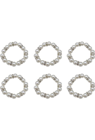 Eternal 6 Adet Faux Inci Peçete Halkaları Narin Nefis Beyaz Renk Peçete Toka Ev Dekorasyonu Için Düğün (Yurt Dışından) Eternal 6 Adet Faux Inci Peçete Halkaları Narin Nefis Beyaz Renk Peçete Toka Ev Dekorasyonu Için Düğün (Yurt Dışından)