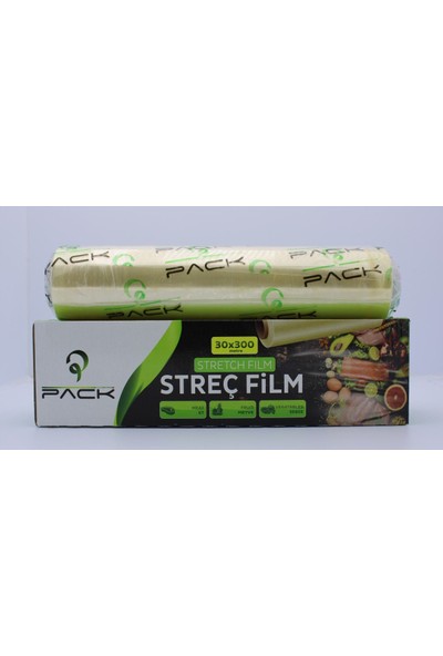 Pack Kutulu Polietilen Sarı Streç Film 8 Mikron 30 cm x 300 M Pack Kutulu Polietilen Sarı Streç Film 8 Mikron 30 cm x 300 M
