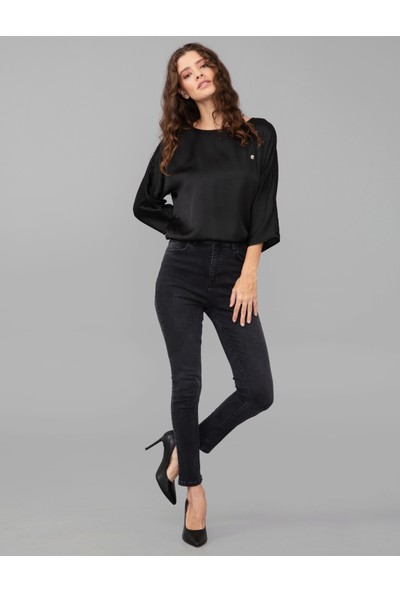 Pierre Cardin Siyah Slim Fit Denim Pantolon 50248451-VR046