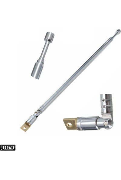 Polaxtor Radyo Anteni Çubuk Teleskopik Anten 38 cm No3