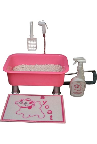 Aycat Yıkanabilir Kedi Tuvaleti 45 x 33 cm Pembe