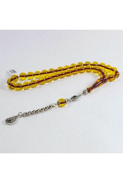 Tesbih Kardeşliği Faris Işçilikli Ip Yollu Küre Kesim Zar Kehribar Tesbih