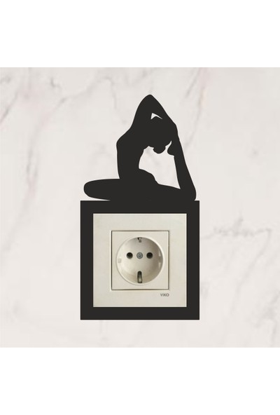 Şehrin Hediyecisi Pilates Ahşap Dekoratif Priz Çerçevesi