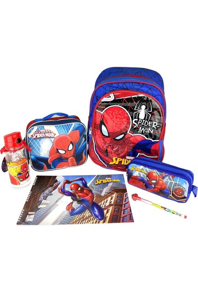 Hakan Çanta Örümcek Adam Okul Set 6 Parça