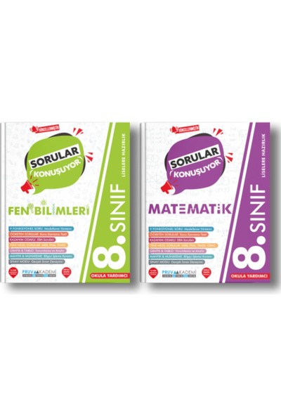 Pruva Akademi 8. Sınıf Sorular Konuşuyor Soru Bankası Matematik Fen Bilimleri LGS Seti Pruva Akademi 8. Sınıf Sorular Konuşuyor Soru Bankası Matematik Fen Bilimleri LGS Seti